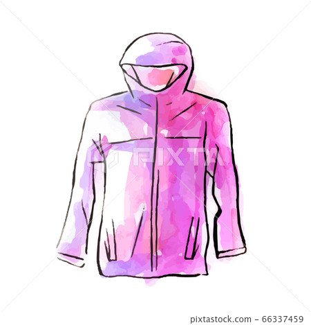 Hand drawn illustration: windbreaker - Stock Illustration [66337459 ...
