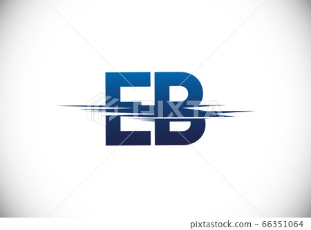 Initial Monogram Letter E B Logo Design Vector... - Stock Illustration ...