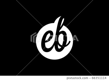 Initial Monogram Letter E B Logo Design Vector... - Stock Illustration ...