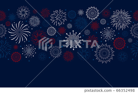 Fireworks design on blue background vector... - Stock Illustration ...