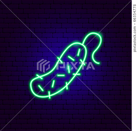 Cucumber Neon Sign - Stock Illustration [66354778] - PIXTA