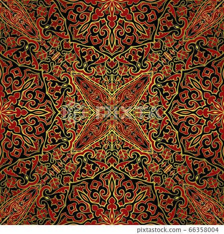 Ornamental red vector pattern. - Stock Illustration [66358004] - PIXTA