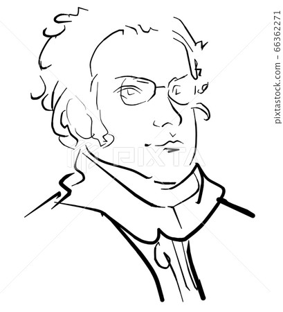 Musician-Schubert - Stock Illustration [66362271] - PIXTA