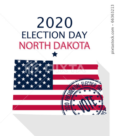 2020 North Dakota vote card - Stock Illustration [66363213] - PIXTA