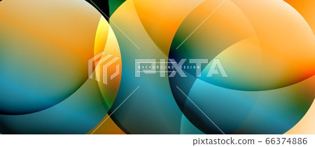 Circle modern geometric abstract background...-插圖素材 [66374886] - PIXTA圖庫