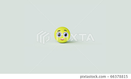 Emoticon ball with smiley face on light grey... - Stock Illustration ...