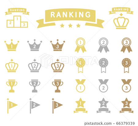 Ranking icon set / rank / illustration - Stock Illustration [66379339 ...