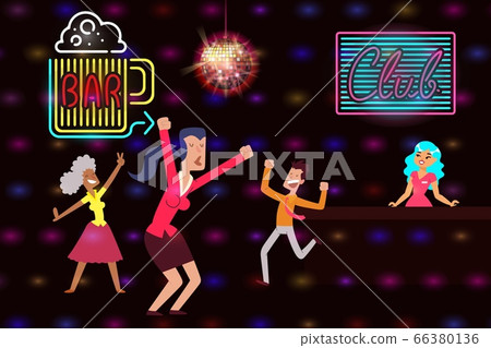 Neon banner beer bar and night club, vector... - Stock Illustration ...