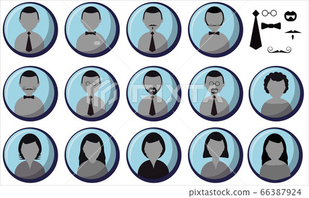 Vector set of different people icons. - Stock Illustration [66387924 ...