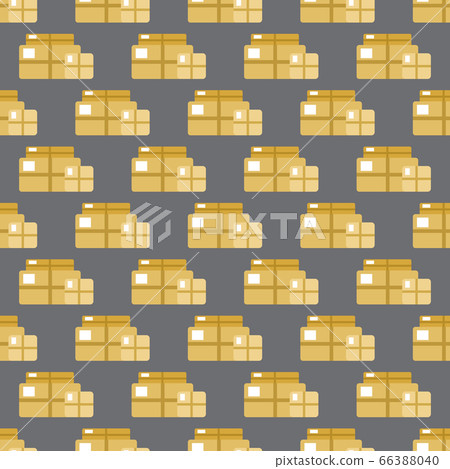 Seamless pattern with boxes and packages.... - Stock Illustration ...