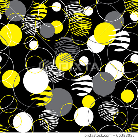 Yellow circles seamless pattern, great design... - Stock Illustration ...