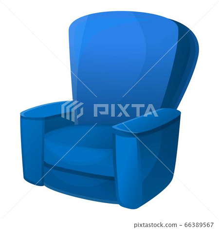 Blue armchair icon, cartoon style-插圖素材 [66389567] - PIXTA圖庫
