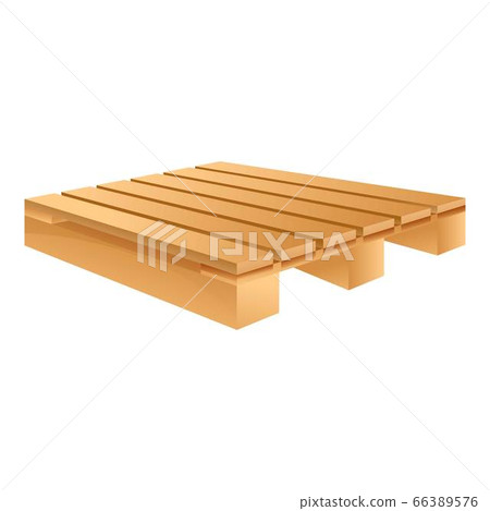 Logistic pallet icon, cartoon style - Stock Illustration [66389576] - PIXTA