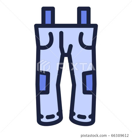 Ski pants icon, outline style - Stock Illustration [66389612] - PIXTA