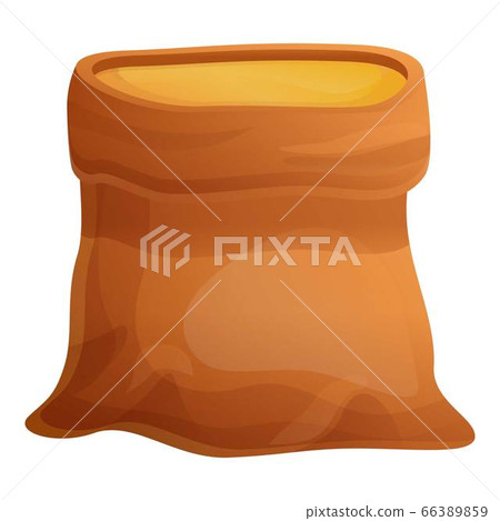 Corn full sack icon, cartoon style-插圖素材 [66389859] - PIXTA圖庫