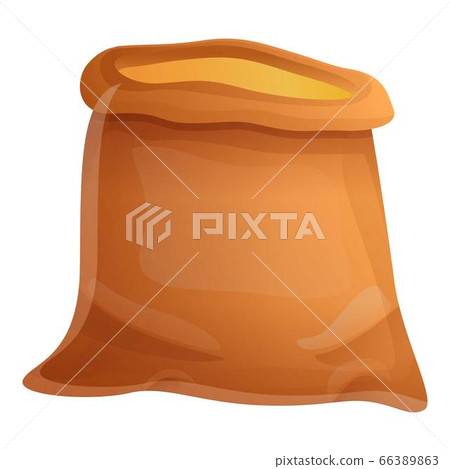 Open sack icon, cartoon style - Stock Illustration [66389863] - PIXTA