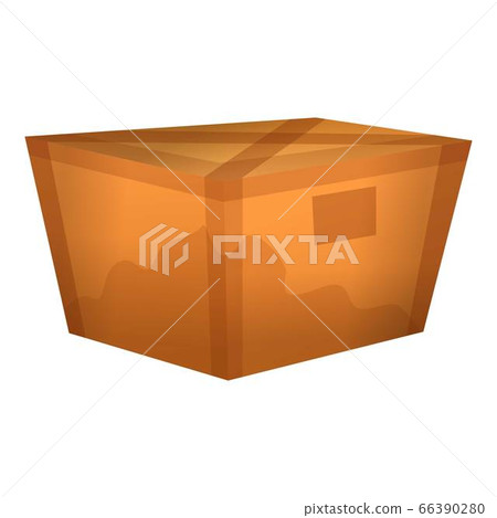 Used carton box icon, cartoon style - Stock Illustration [66390280] - PIXTA