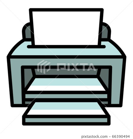 Ink jet printer icon, outline style - Stock Illustration [66390494] - PIXTA