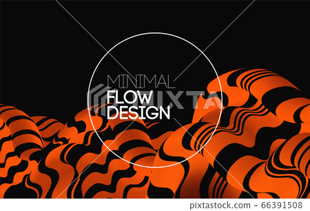 Vector Modern abstract design background Flow...-插圖素材 [66391508] - PIXTA圖庫