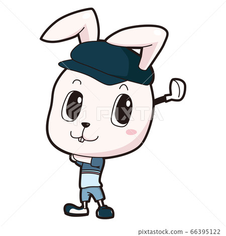 An illustration of a cute rabbit character... - Stock Illustration ...
