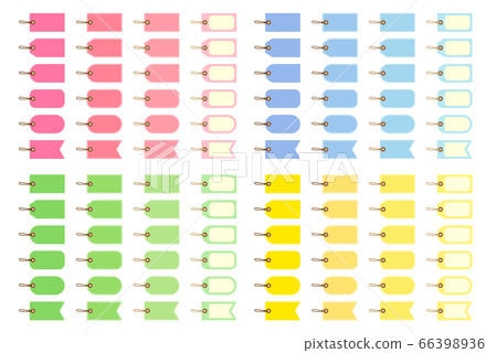 Tag material set - Stock Illustration [66398936] - PIXTA