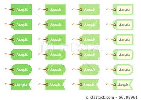 Tag material set - Stock Illustration [66398961] - PIXTA
