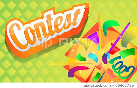 Contest concept banner, cartoon style - Stock Illustration [66402759 ...