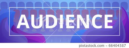 Audience concept banner, cartoon style - Stock Illustration [66404387 ...