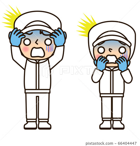 Men and women who are shocked and turn pale - Stock Illustration ...