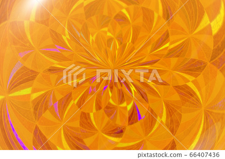 Hologram background material orange - Stock Illustration [66407436] - PIXTA