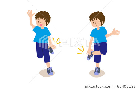 Men doing hand clap exercises - Stock Illustration [66409185] - PIXTA