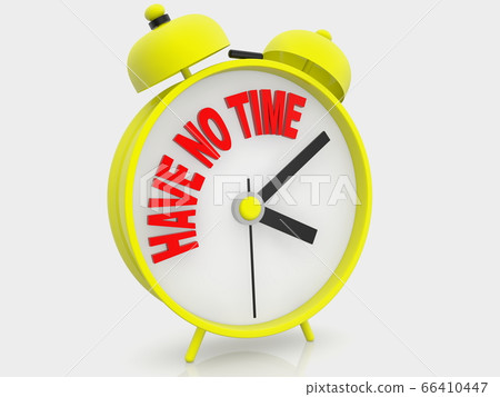 Alarm clock with have no time concept - Stock Illustration [66410447 ...