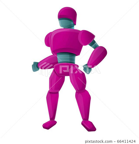 Pink robot icon, cartoon style - Stock Illustration [66411424] - PIXTA