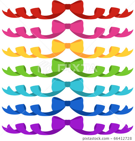 Round and round ribbon line set 3 - Stock Illustration [66412728] - PIXTA