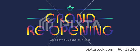 Grand opening or re opening vector... - Stock Illustration [66415246 ...