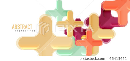 Glossy multicolored plastic style cross... - Stock Illustration ...