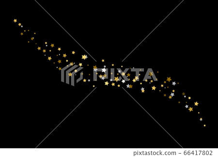 Stream from gold and silver stars-插圖素材 [66417802] - PIXTA圖庫