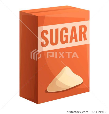 Sugar package icon, cartoon style - Stock Illustration [66419912] - PIXTA