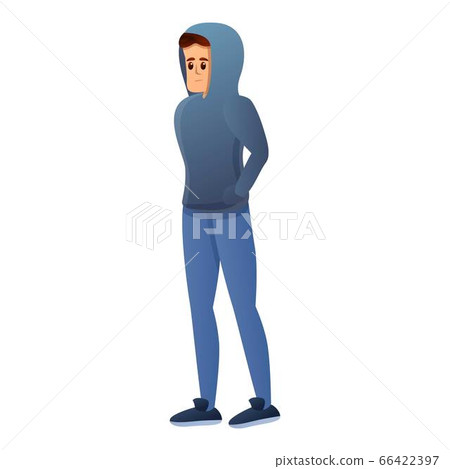 Adolescent character icon, cartoon style - Stock Illustration [66422397 ...