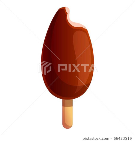 Bite popsicle icon, cartoon style - Stock Illustration [66423519] - PIXTA