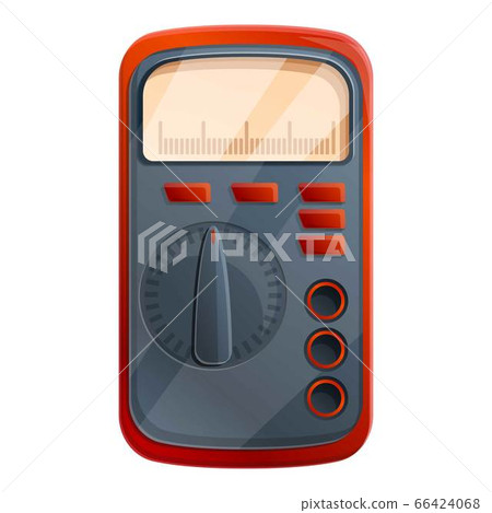 Voltmeter multimeter icon, cartoon style - Stock Illustration [66424068 ...