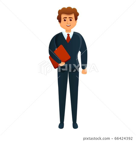 Insurance agent icon, cartoon style - Stock Illustration [66424392] - PIXTA