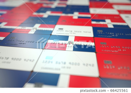 National flag of the Dominican Republic on... - Stock Illustration ...