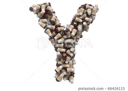 Letter Y from disposable cups of coffee or tea - Stock Illustration ...