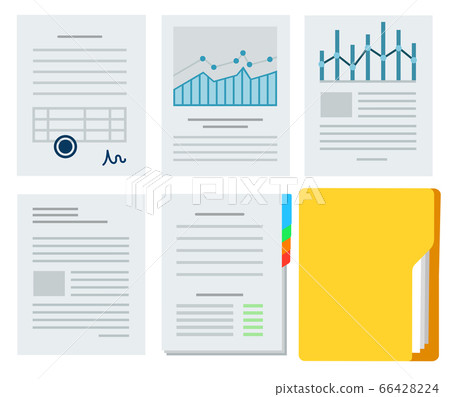 Collection vector illustration business... - Stock Illustration ...