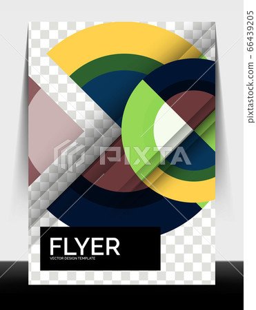 Circle design a4 flyer print template, annual...-插圖素材 [66439205] - PIXTA圖庫