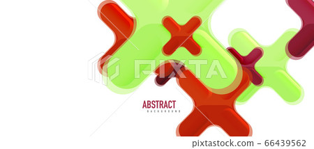 Glossy multicolored plastic style cross... - Stock Illustration ...