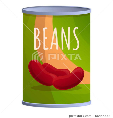 Baked beans icon, cartoon style - Stock Illustration [66443658] - PIXTA