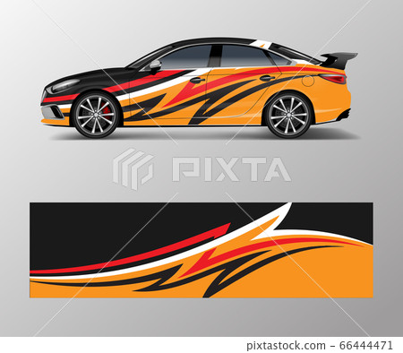 graphic abstract racing designs for vehicle - Stock Illustration ...