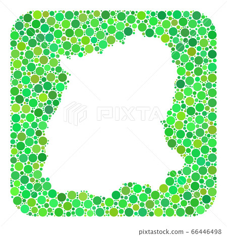 Map of Sikkim State - Dotted Collage with Hole - Stock Illustration ...